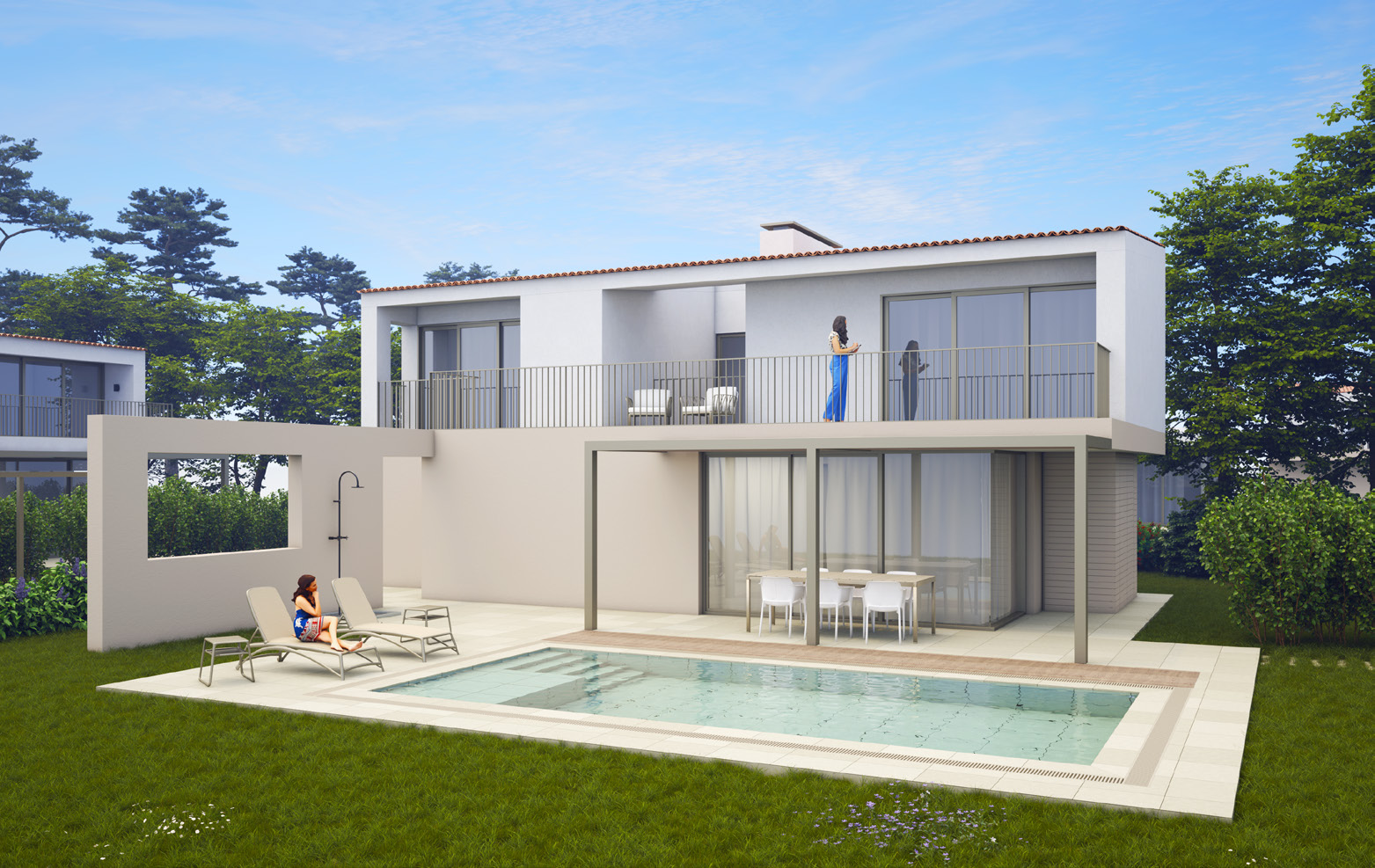 Albarella: Ferienhäuser mit Pool am Meer
